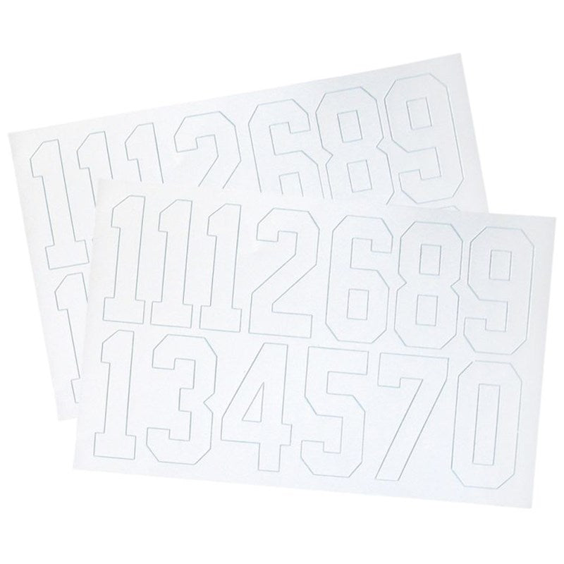 Decals Numbers 2" 0-9– Blue Line Sports Ltd