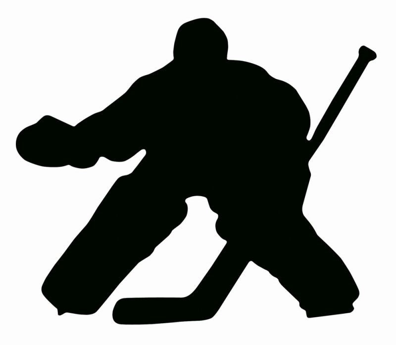 Magnet Goalie Player - Black Silhouette– Blue Line Sports Ltd